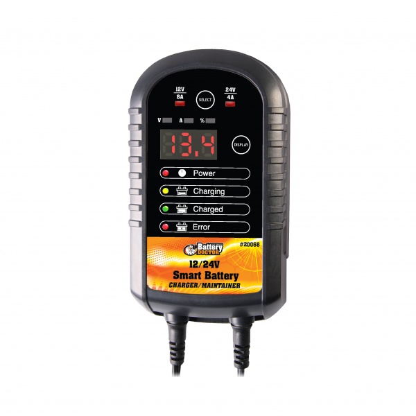 Desktop Smart Battery Charger 12/24 Volt