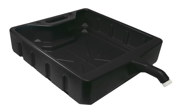 20 Qt. Open Drain Pan (Black) | Funnel King