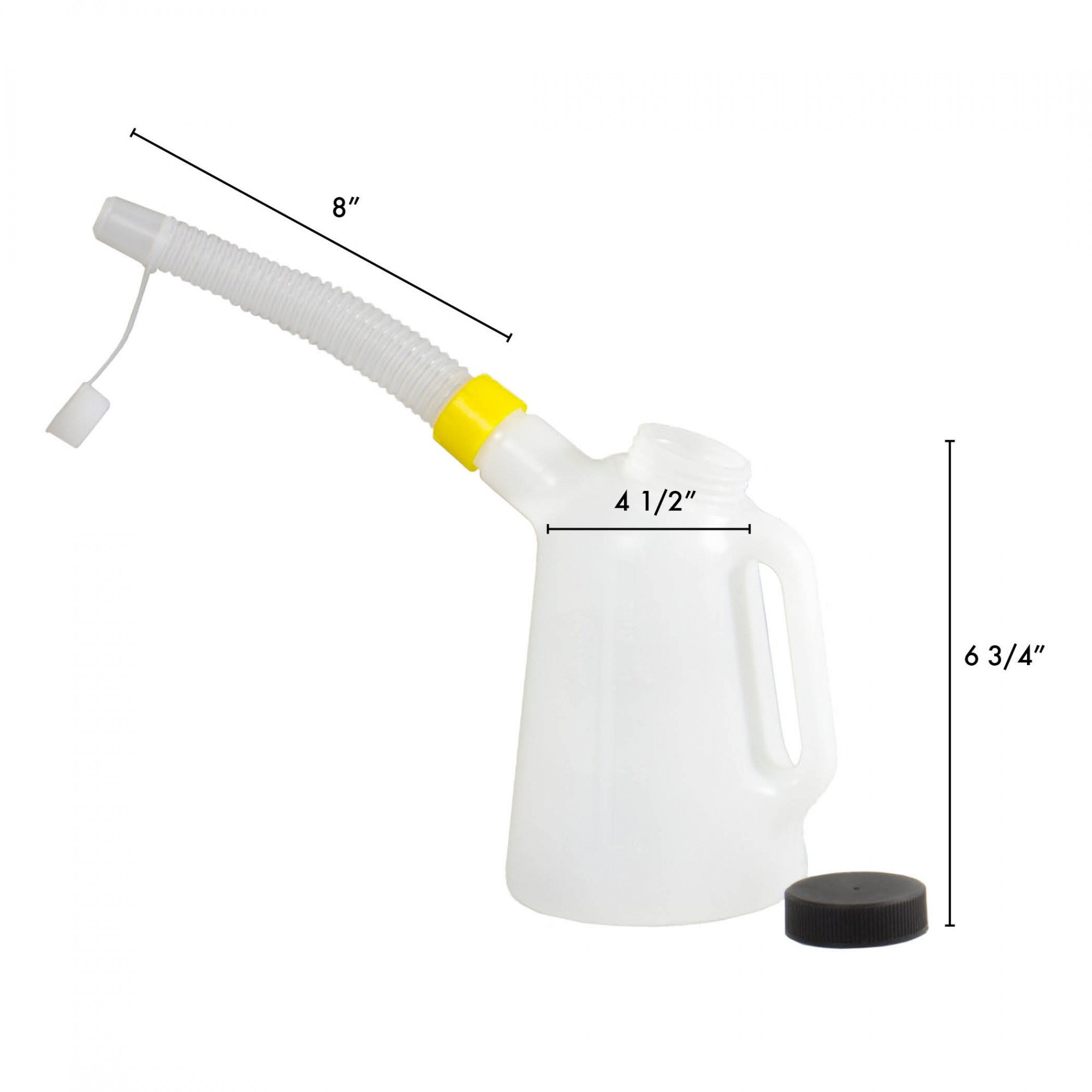 1 Liter Translucent High Density Graduated Measuring Container