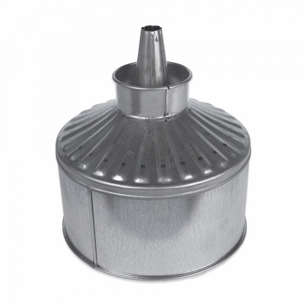 12-Quart Heavy Duty Galvanized Funnel with "Body Rest"