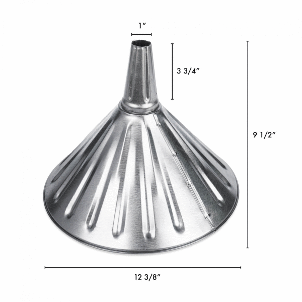 4-Quart Galvanized General Purpose Utility Funnel