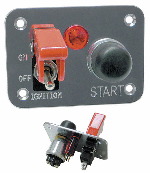 Start/Ignition Panel- 2 Switch/1 LED Indicator Lights