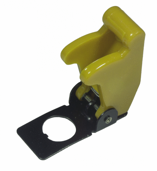Yellow Protective Toggle Switch Cover
