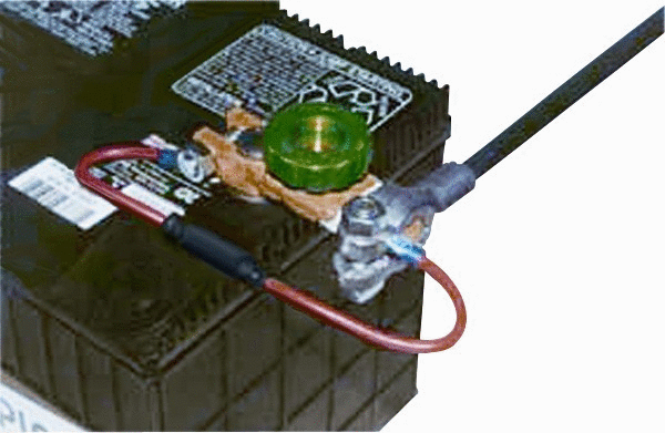 Top Mount Compact Battery Disconnect Switch with Fused Bypass