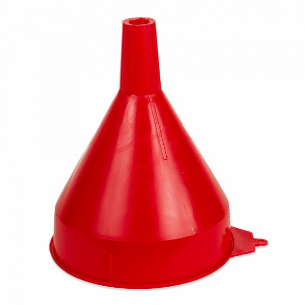 2-Quart Red Safety Polyethylene Funnel