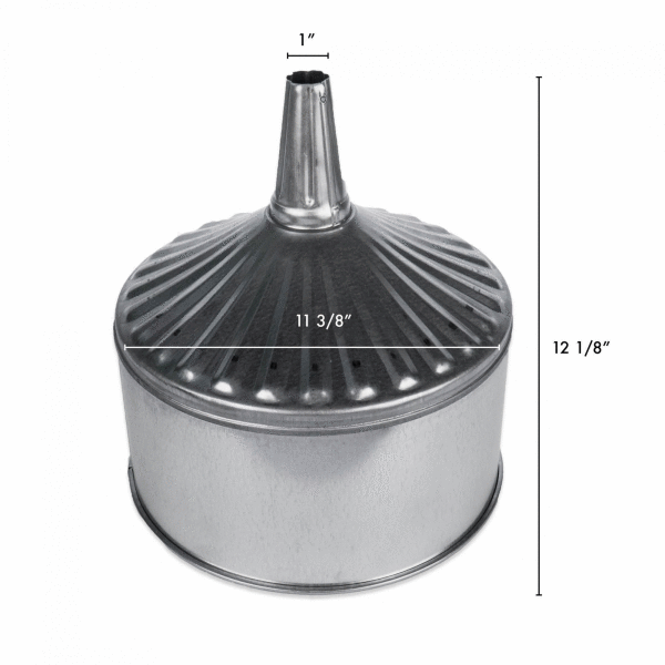 12-Quart Heavy Duty Galvanized Funnel