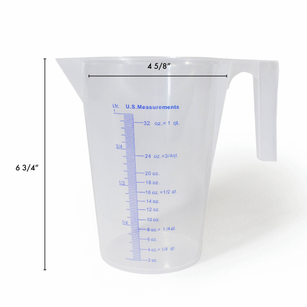 1-Liter General Purpose Graduated Measuring Container