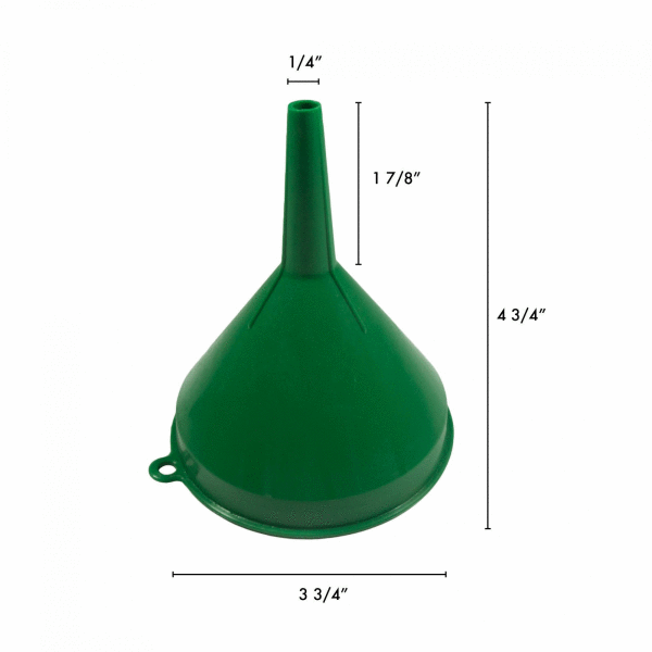 8-Ounce Green Polypropylene Funnel