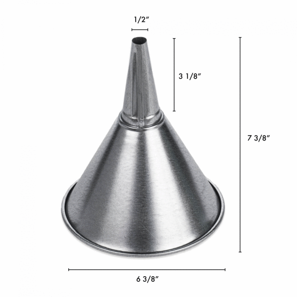 1-Quart Galvanized General Purpose Utility Funnel