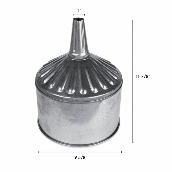 8-Quart Heavy Duty Galvanized Funnel