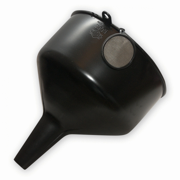 144-Ounce Black Extra Heavy-Duty Polyethylene Funnel