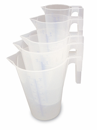 Funnel King® Measuring Containers | Plastic Measuring Containers